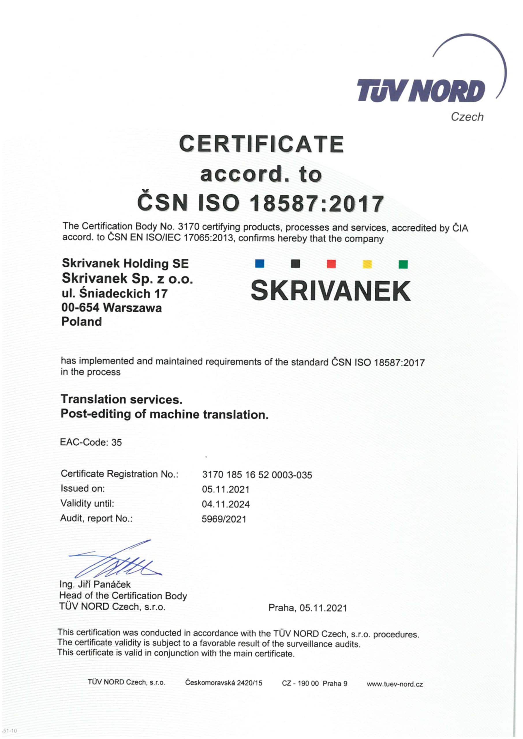 ISO 18587:2017 – Quality Standards in Translation Services | Skrivanek ...